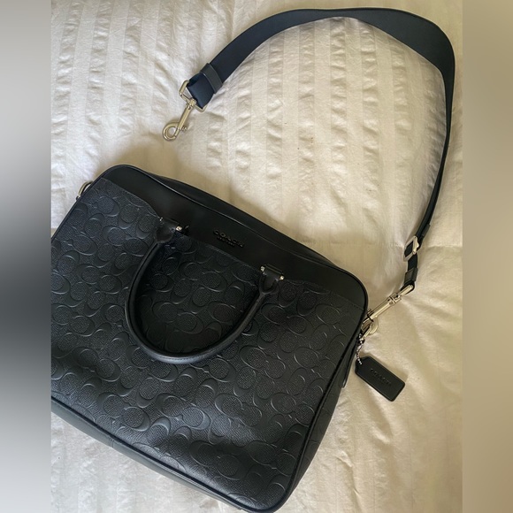 Bags | Coach Graham Slim Brief In Signature Leather Nwt | Poshmark